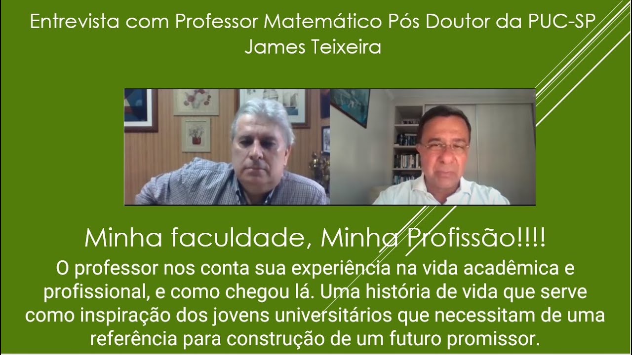 Entrevista com o Professor Doutor James Teixeira. - YouTube