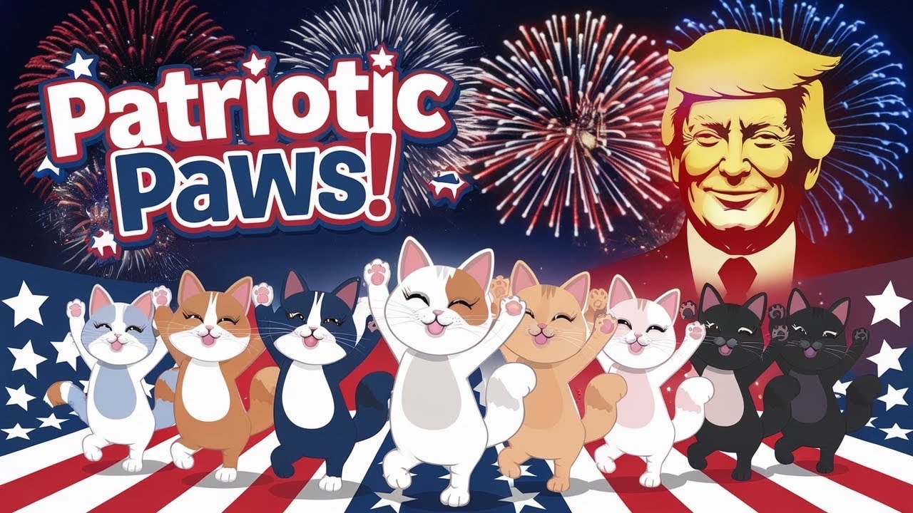 Patriotic Cats Dancing for Trump & the USA - MAGA Kitty Anthem Goes ...