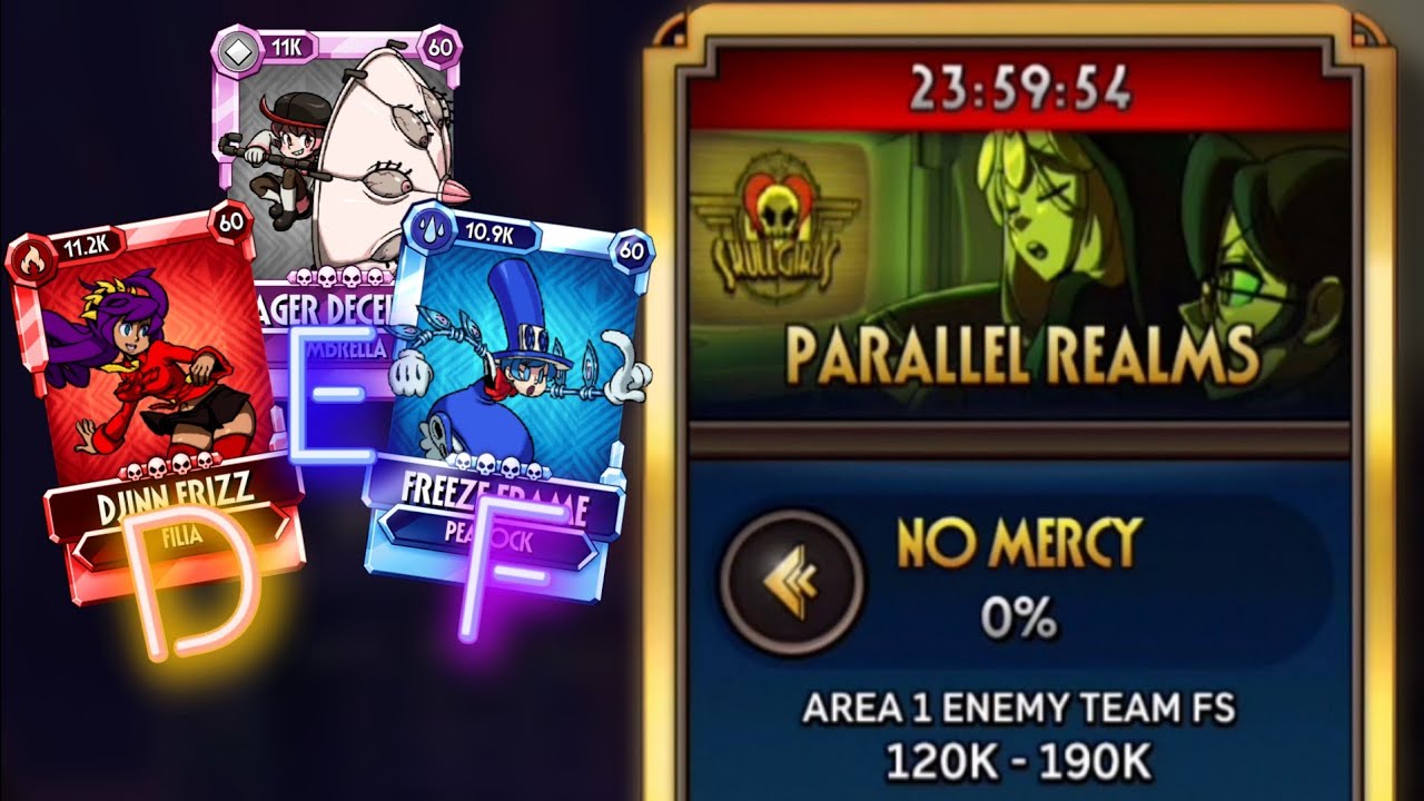 Variants starting with D, E, F only, Parallel Realms NO MERCY - YouTube