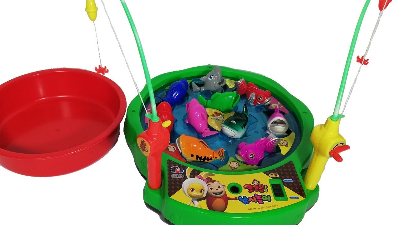 Cocomong Toy Fishing. Learning numbers. 코코몽 낚시 놀이. 물고기 장난감. - YouTube