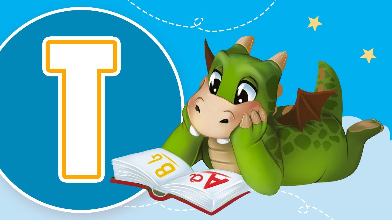 Nauka literki T - Smoczek Alfabetek#abc - YouTube
