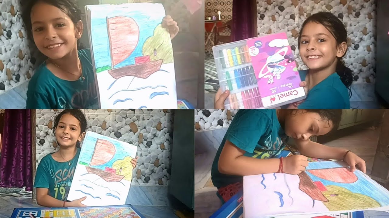 how was my drawing😍 | ⛵🛳 | Rishita tanti #rishitatanti - YouTube