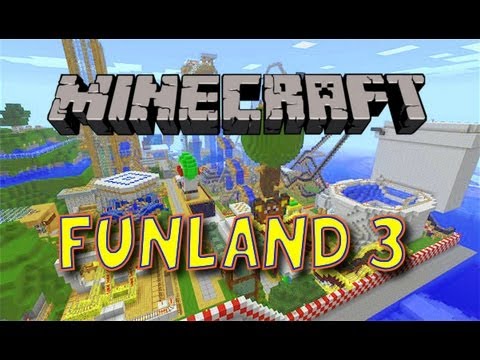Découverte de map Minecraft 1.5.2: FunLand 3 - Un Parc d'attraction FUN ...