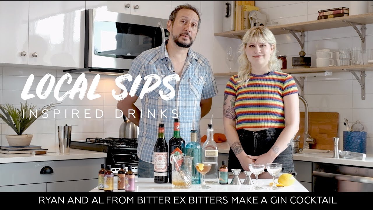 Gin Cocktail Recipe using Bitter Ex Bitters | FLATS Local Sips - YouTube