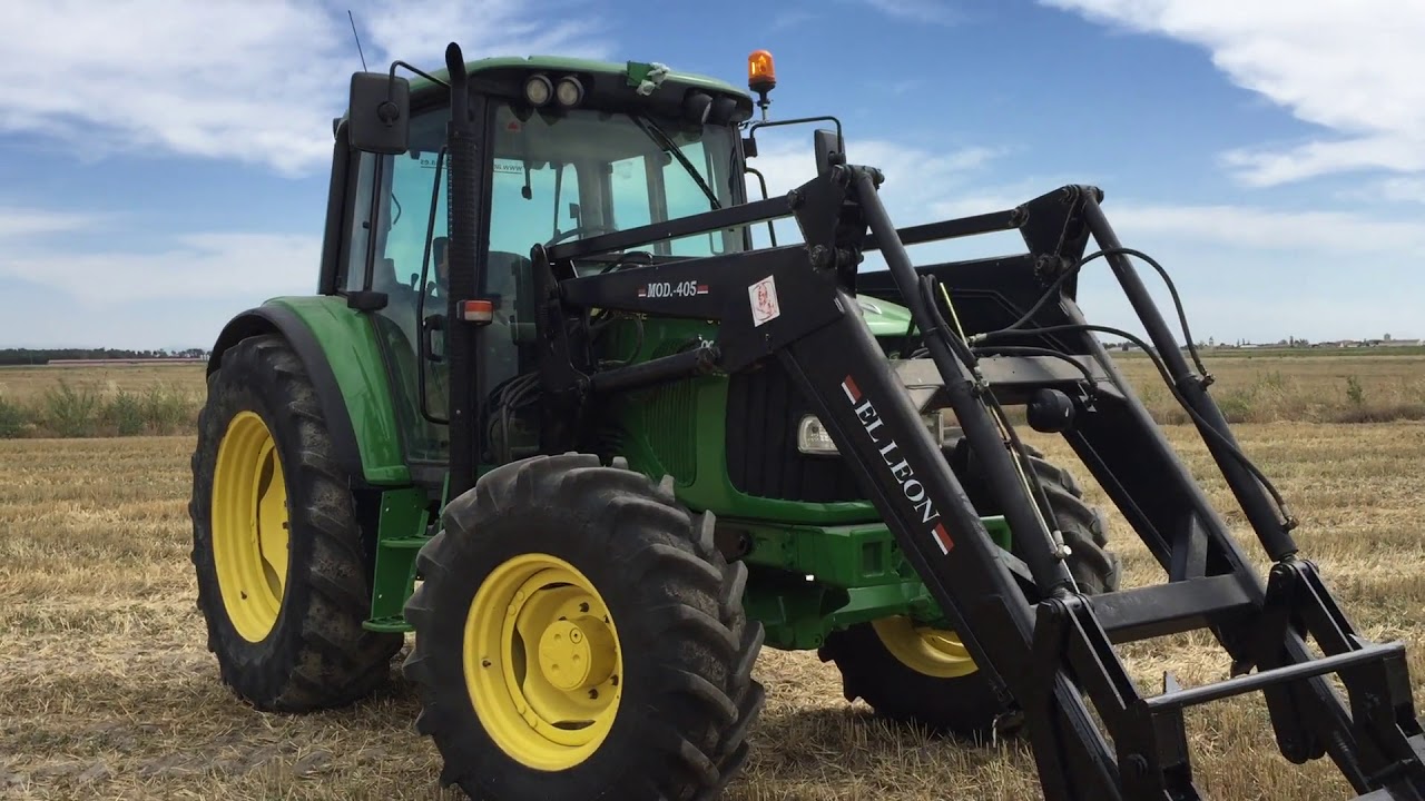 Tractor con pala John Deere 6420 | AgroAnuncios.es - YouTube