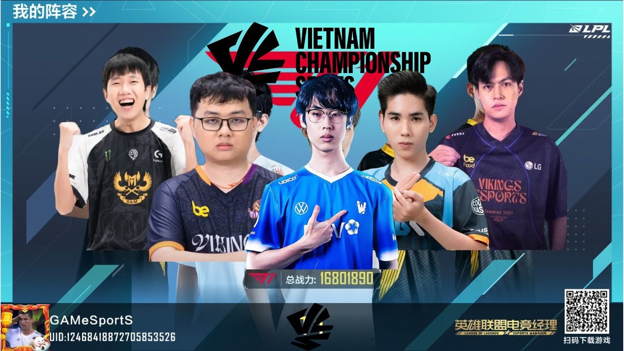 LOL Esports Manager : Rank Thách Đấu Team Color VCS Mạnh Nhất Trong ...