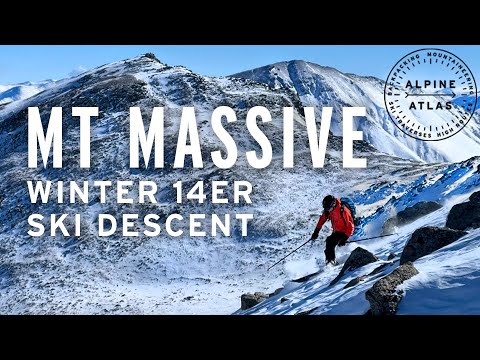 Mount Massive // Winter 14er Ski Descent - YouTube