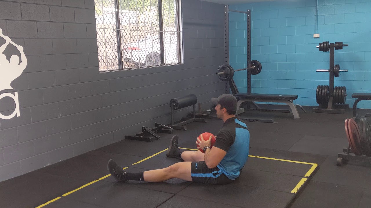 Seated Chest Med Ball Pass - YouTube