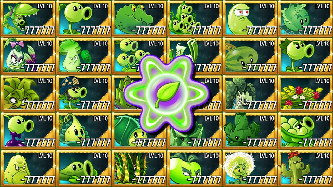 PvZ 2 Challenge - Every Peashooter & All Plants Power Up vs Brickhead ...