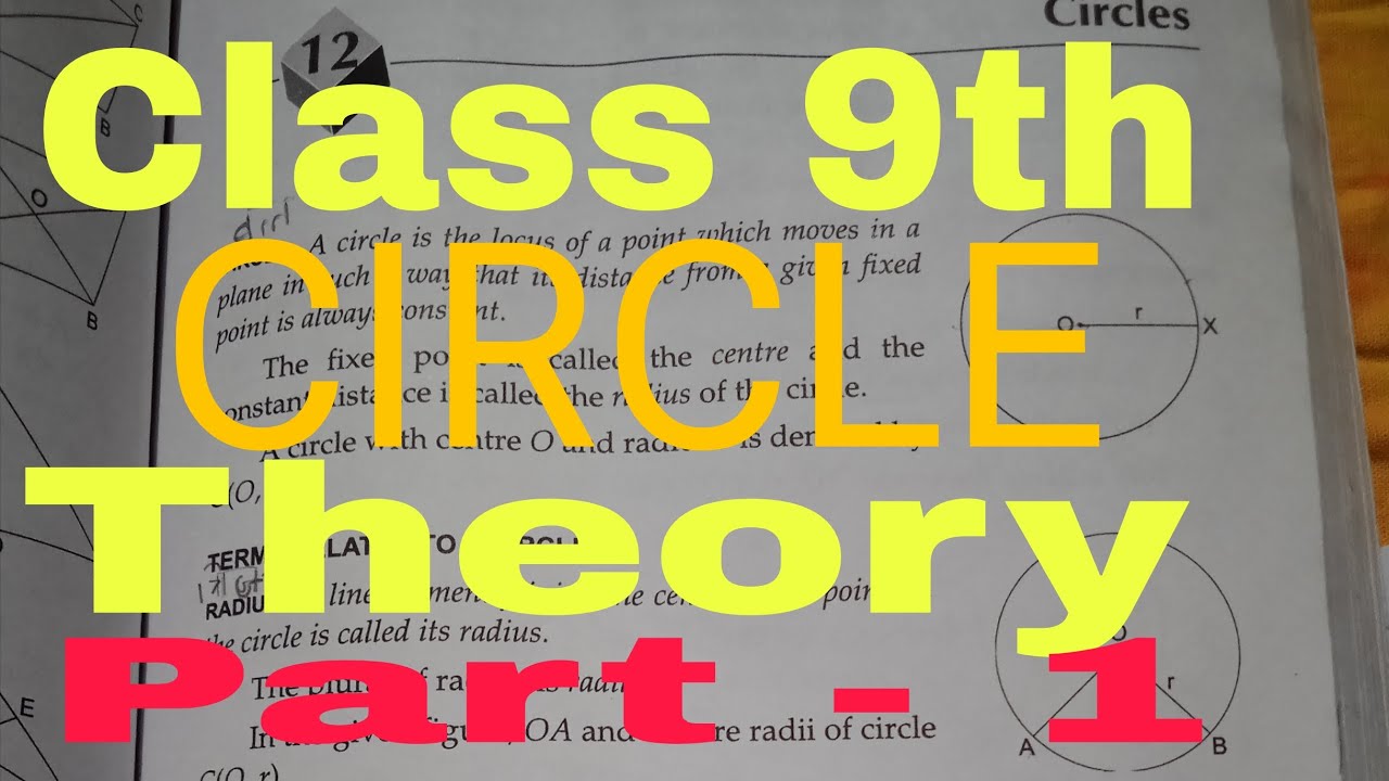 Circle Theory Part - 1 | RS Aggarwal Maths Solution class 9th Circle ...