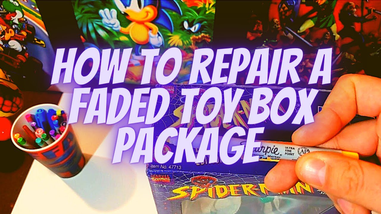 How To Repair A Faded Toy Box Package DIY Action Figures Vehicles Video ...