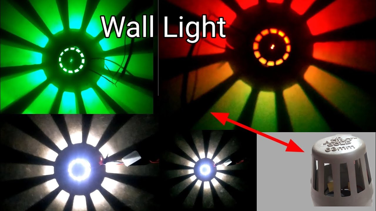 How to make a Very Beautiful LED wall lamp |Diwali decoration and ...