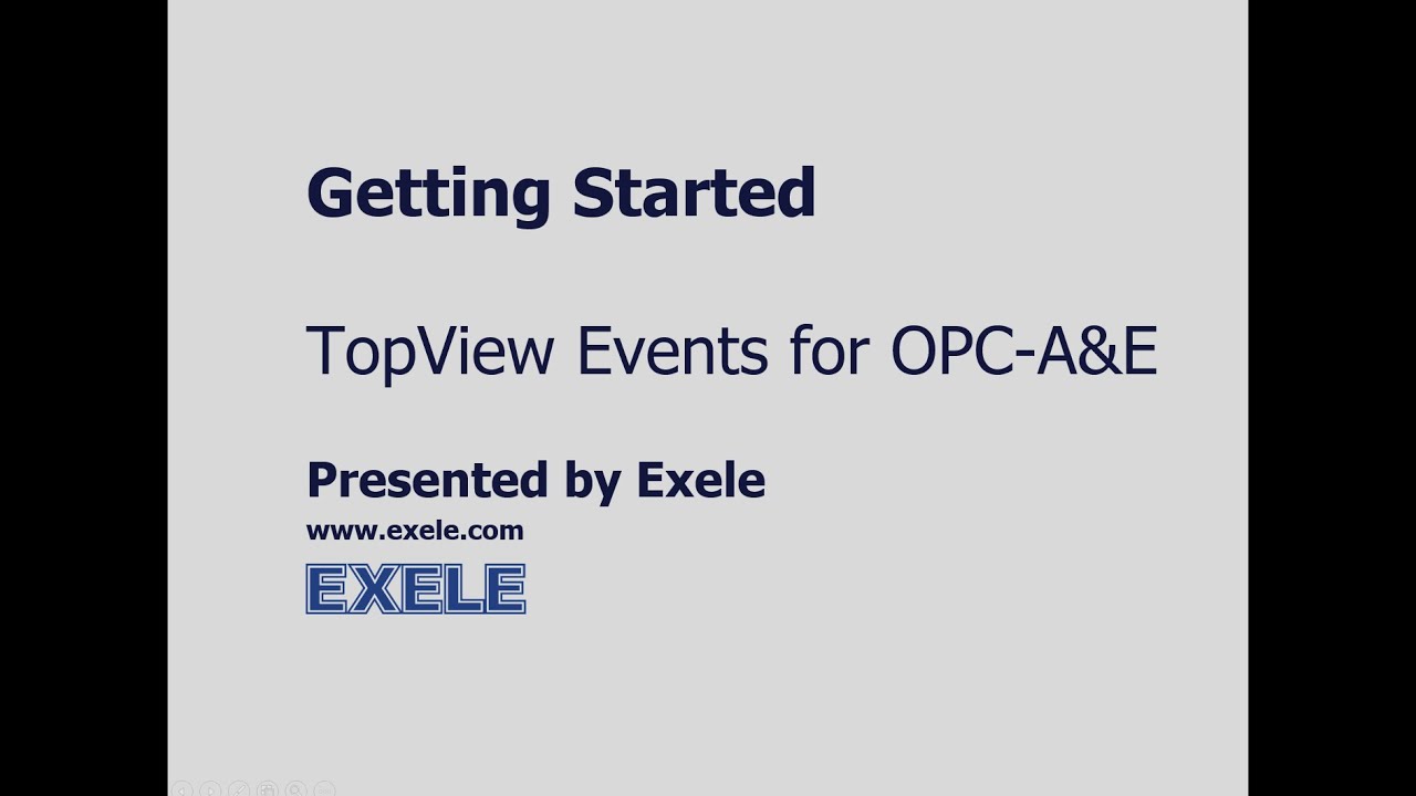 Getting Started with TopView Events for OPC A&E - YouTube