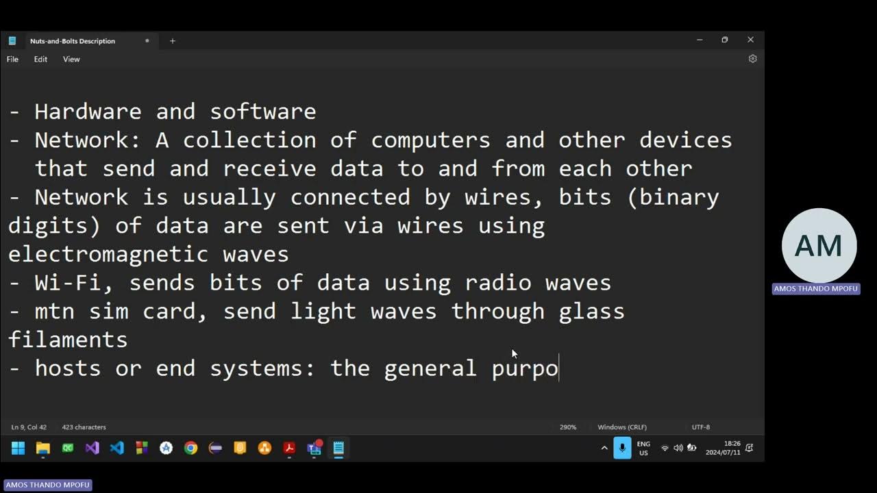 Computer Networking Chapter 1.1: Nuts And Bolts Description #programming #netwroking - YouTube