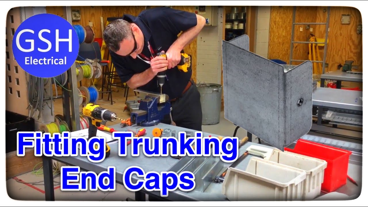 How to Fit Metal Trunking End Caps in 50 x 50mm Steel Trunking ...