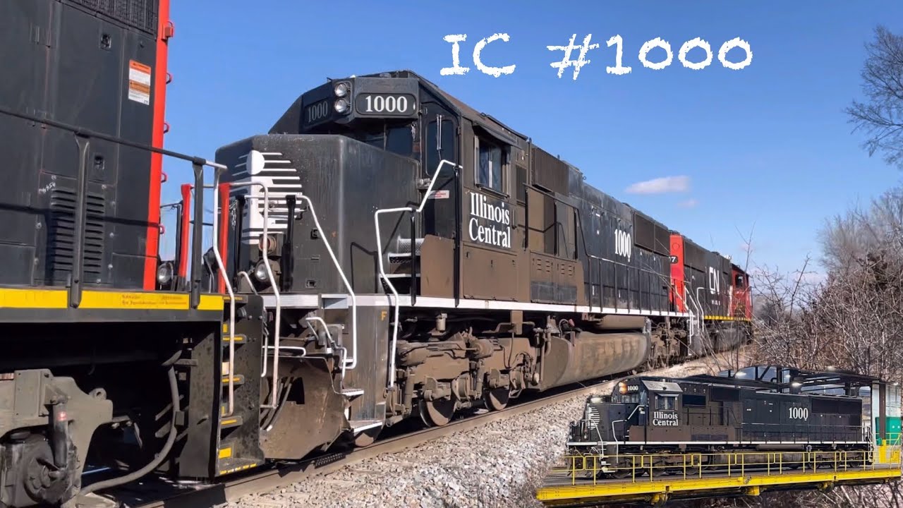 True Illinois Central | IC 1000 Wears New White Sill Stripe! - YouTube