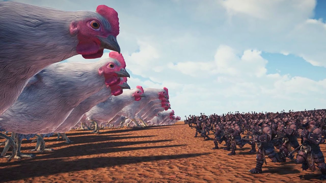 CHICKEN ARMY vs FANTASY ARMY UEBS 2 Ultimate Epic Battle Simulator 2 ...