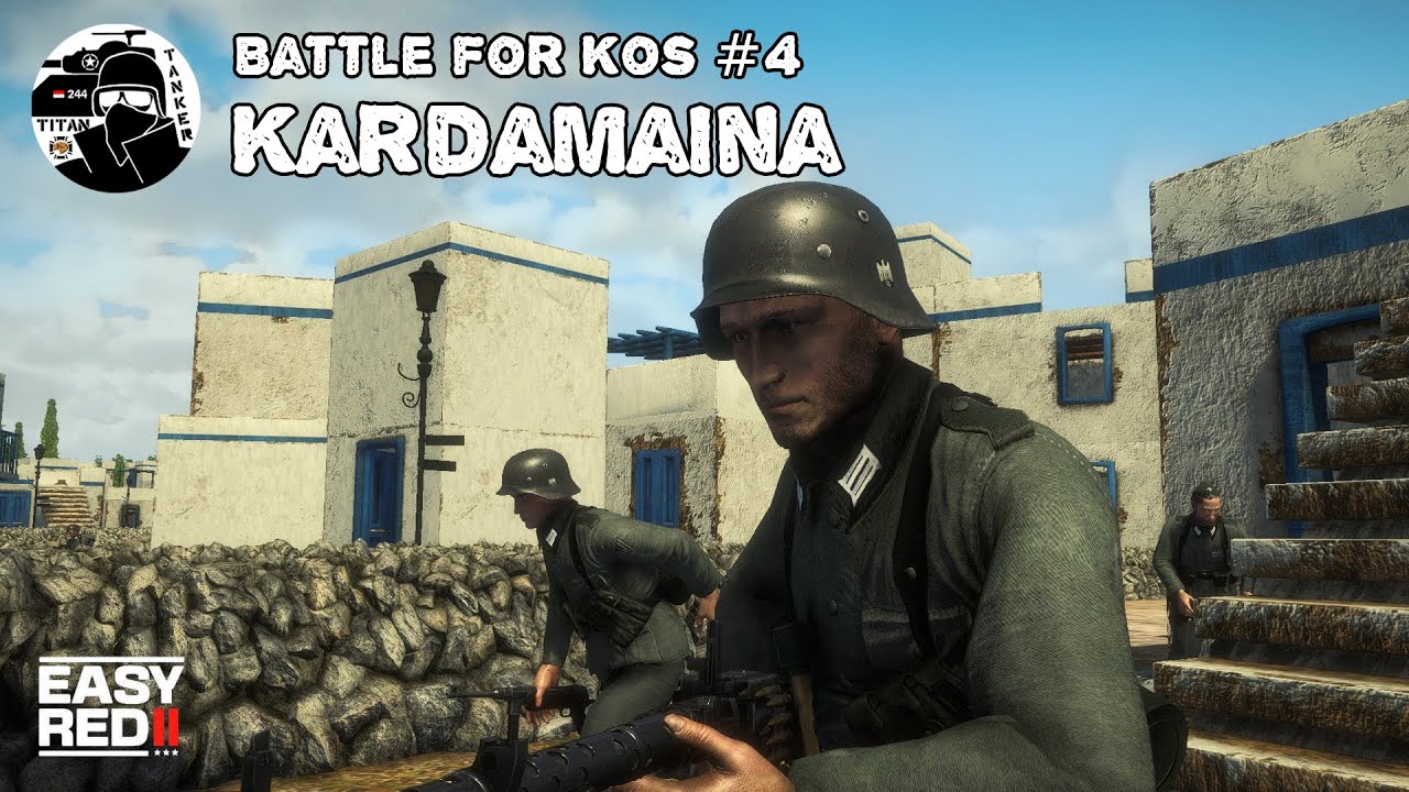 Battle for Kos #4 - Kardamaina (AXIS) | Easy Red 2 Germany Gameplay (No ...