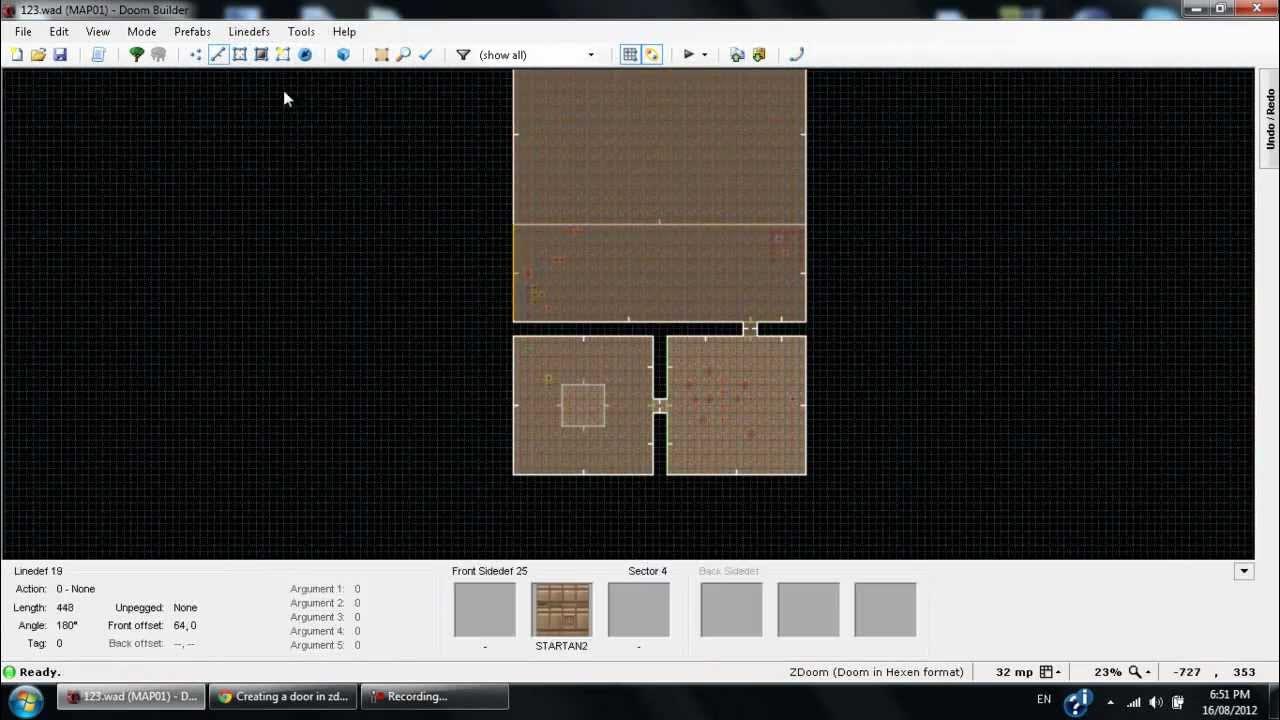 Doom Map Builder - Time-lapse - YouTube