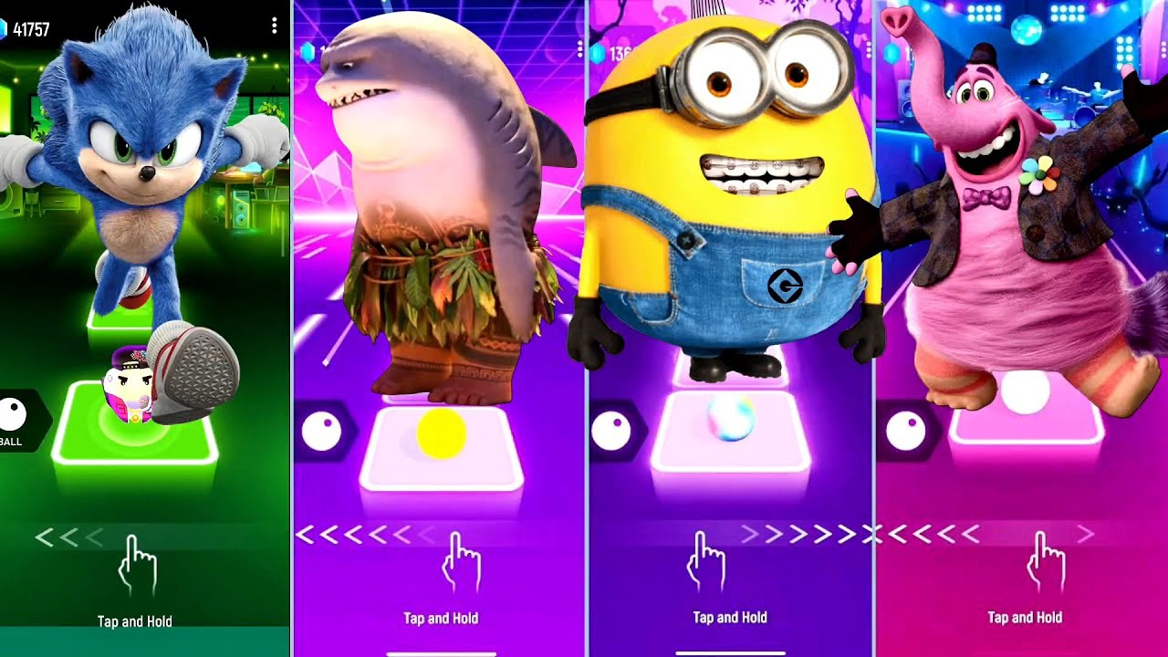 Sonic vs Maui vs Minions vs Bing Bong - YouTube