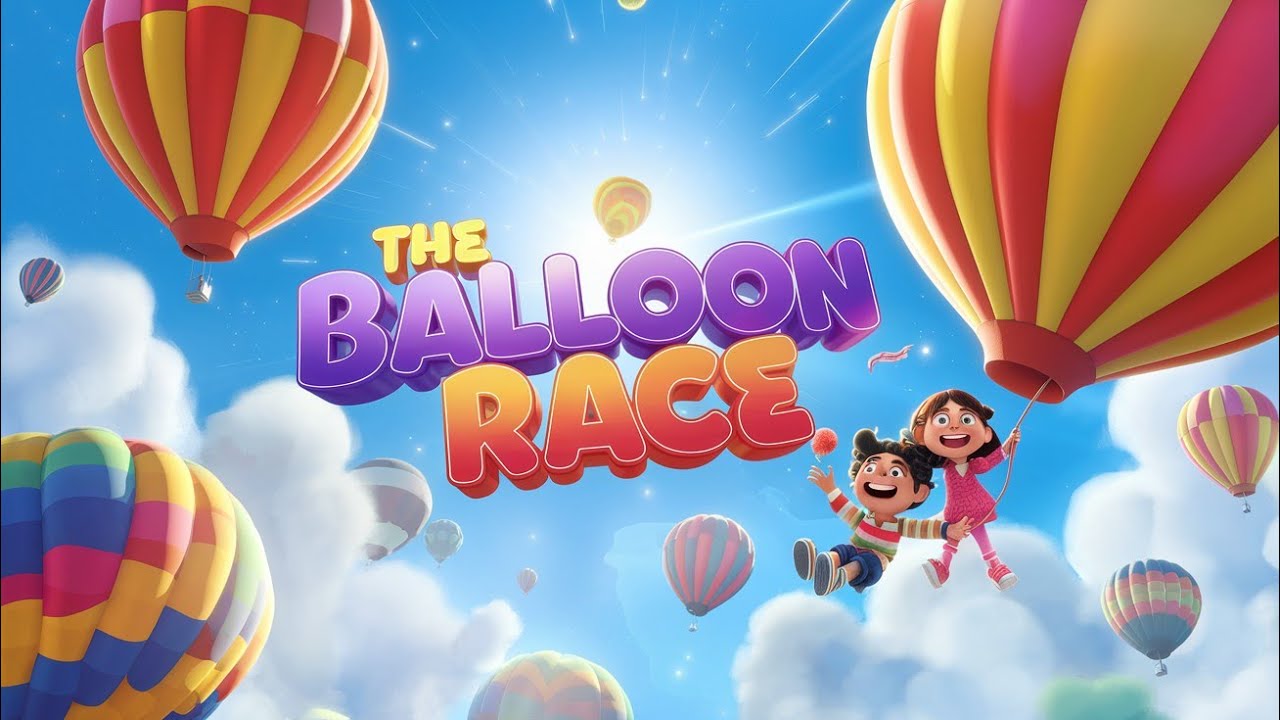 The Balloon Race | Fun Kids Rhyme About Colorful Balloons - YouTube
