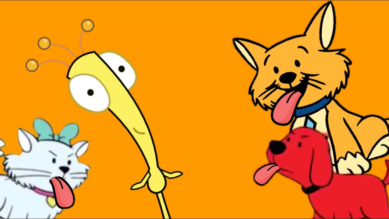 Clifford, Flo and Zo are blowing raspberries at Yellow Alien (Requested ...