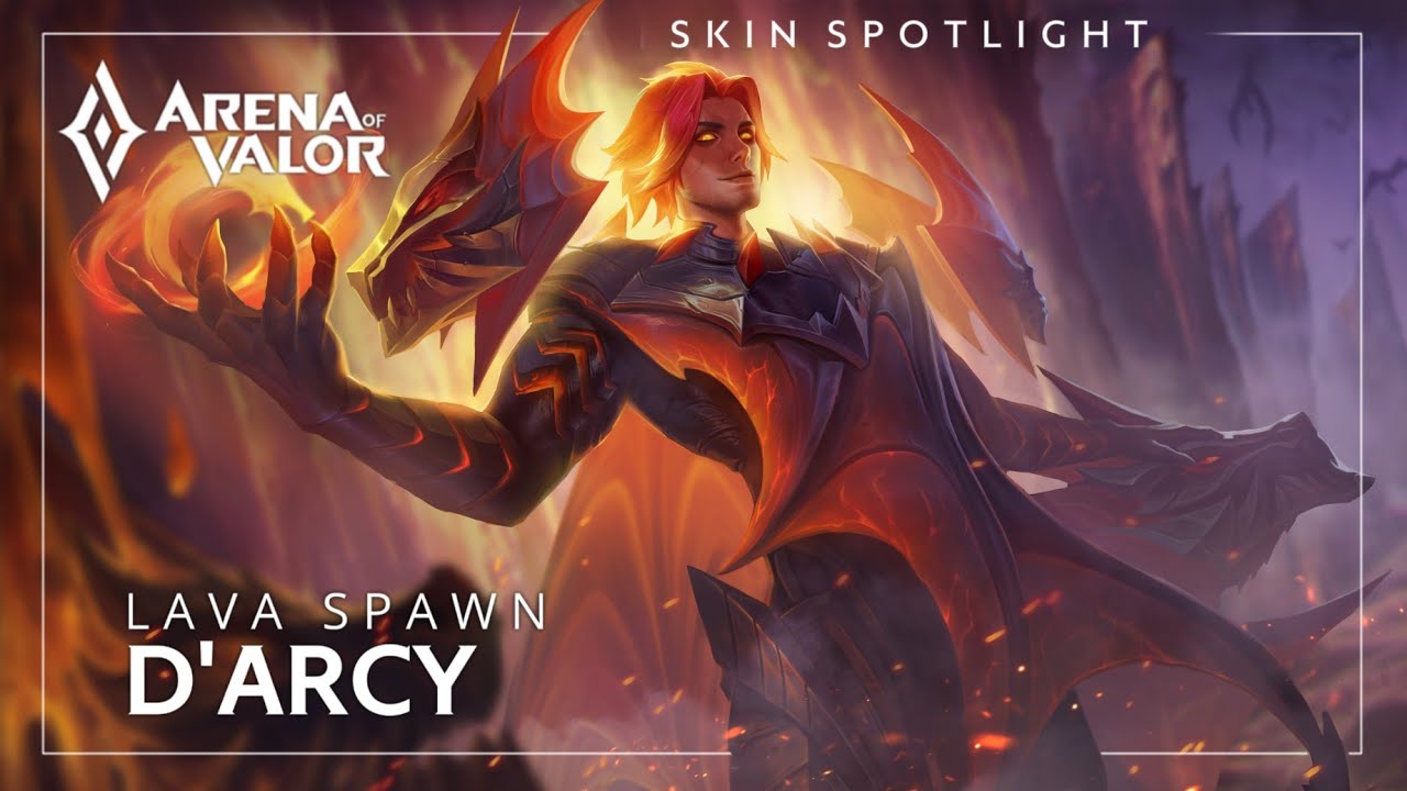 Skin Spotlight: D'Arcy — Lava Spawn | Arena of Valor | TiMi - YouTube