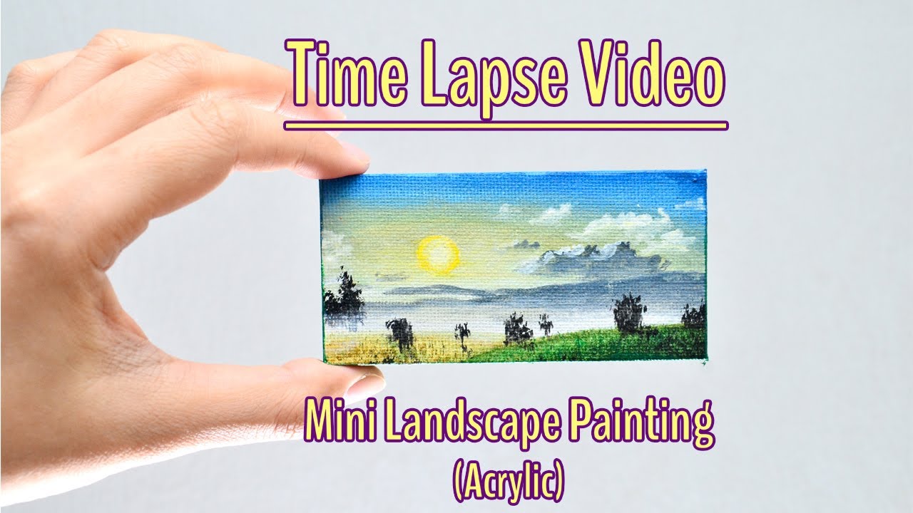 Time Lapse Mini Landscape Video - YouTube