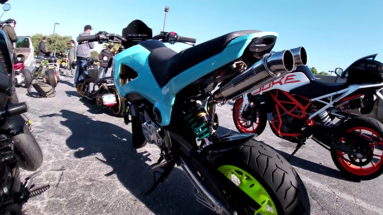 Check out all these Honda Groms and Honda Ruckus ride around for ...
