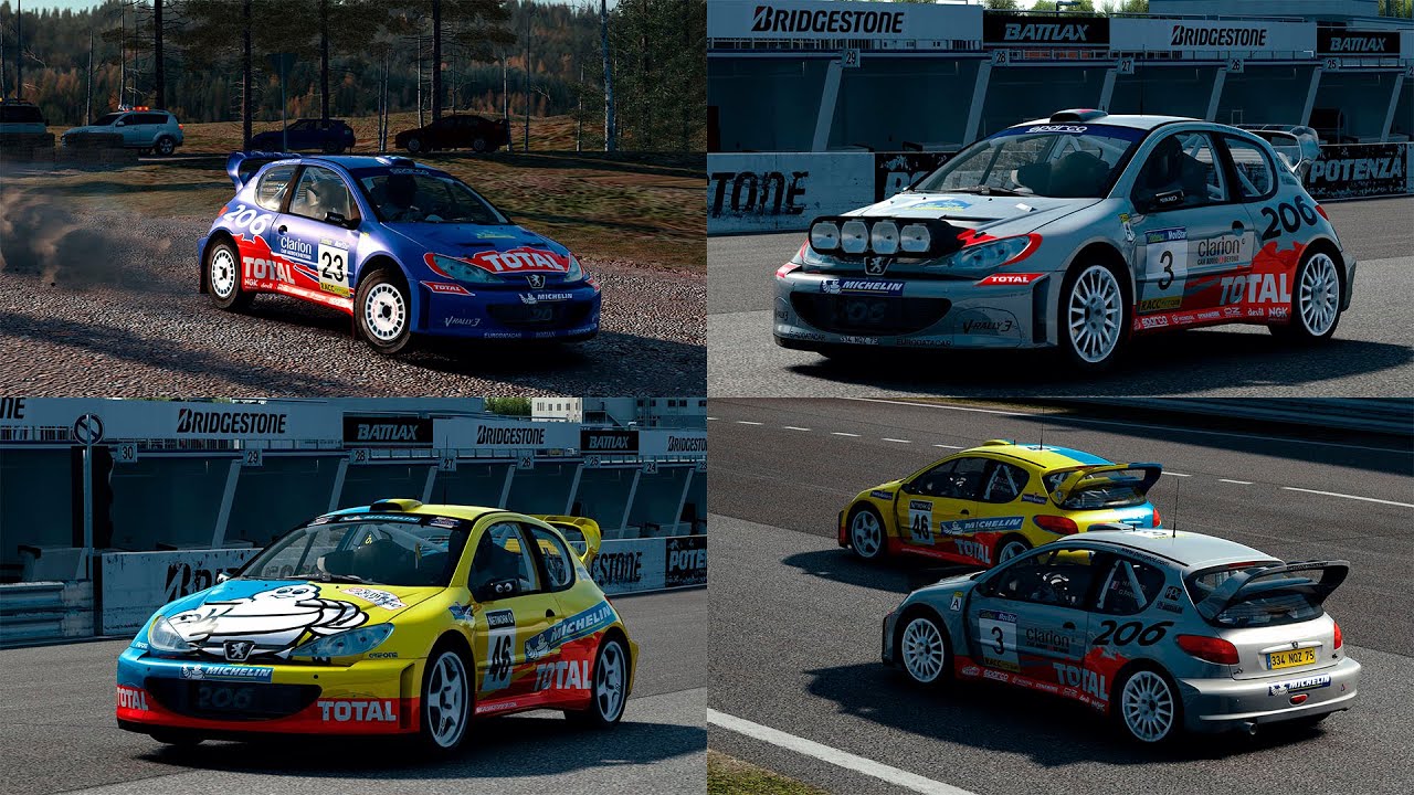 Assetto corsa-Peugeot 206 wrc update test (tarmac and gravel car in one ...
