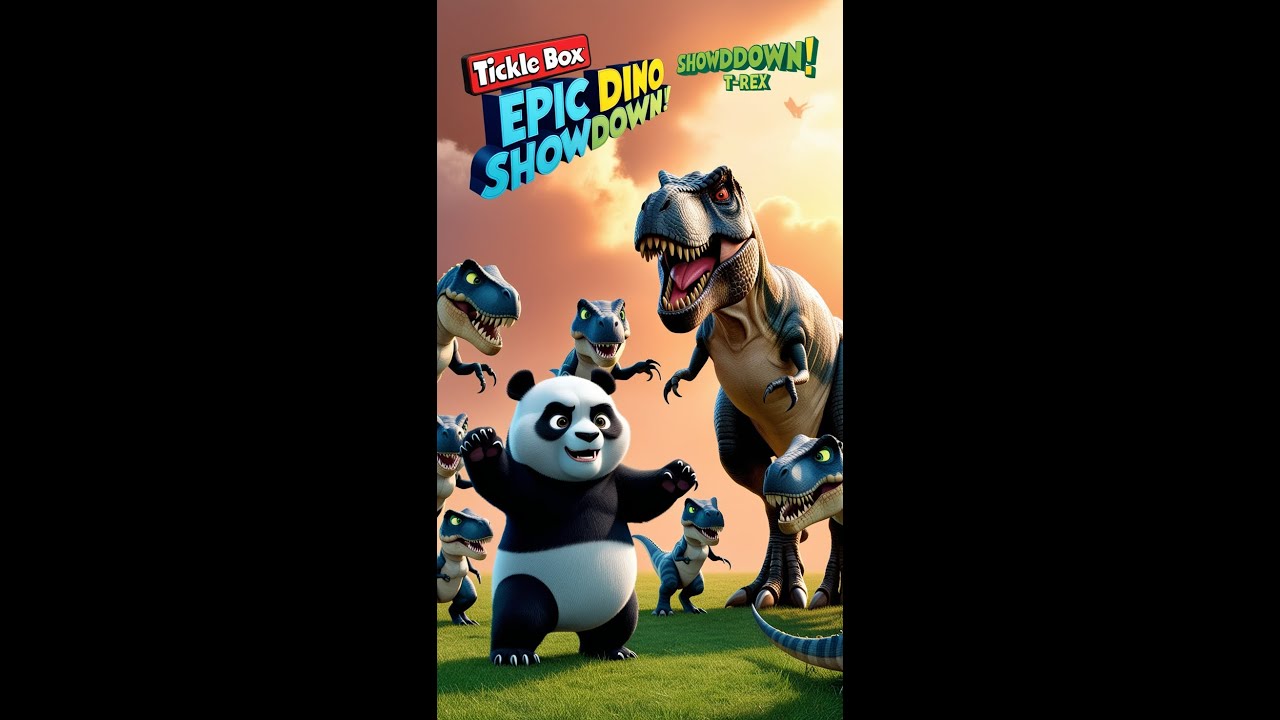 Panda Jurassic Park !! Panda Outsmarts a T Rex with Dino Panda Friends ...