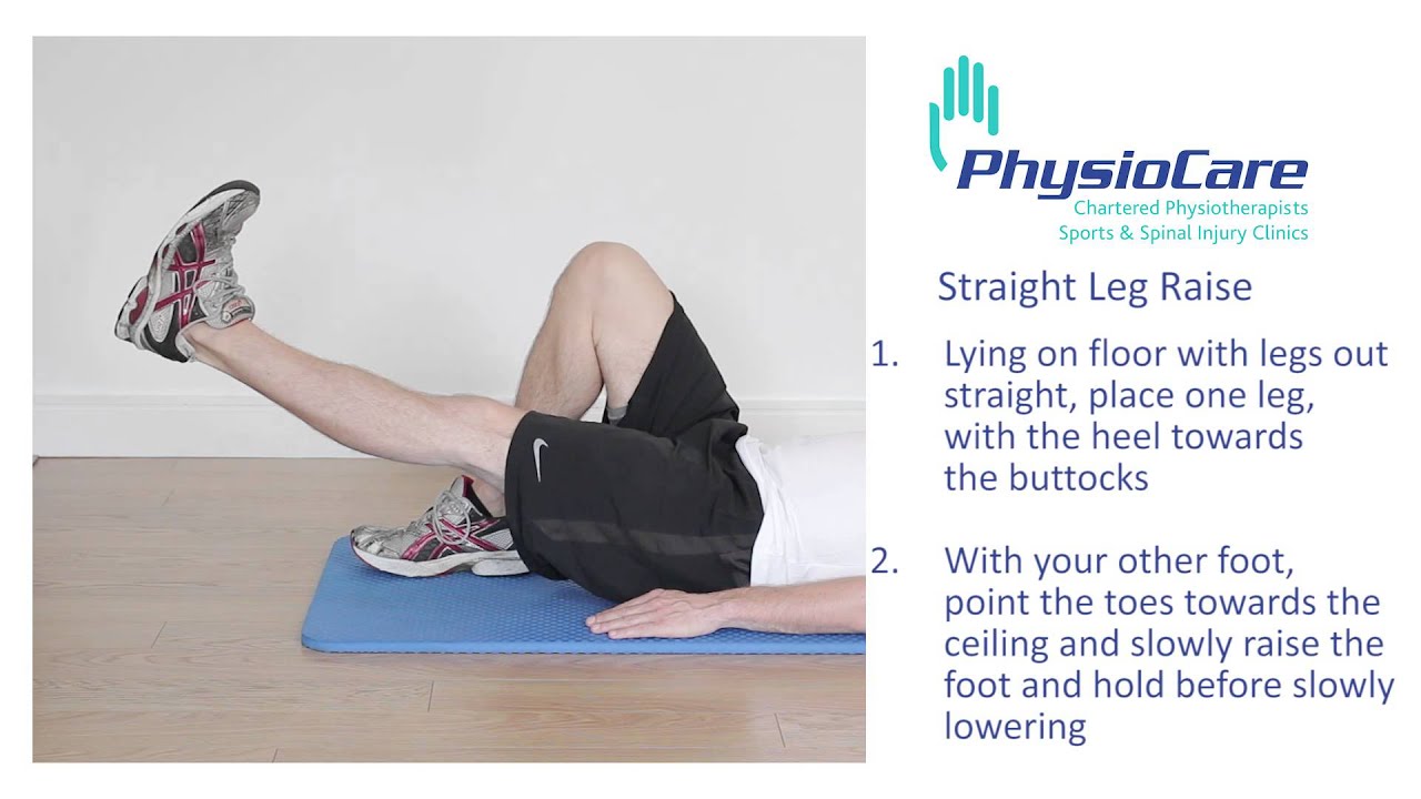 PhysioCare - Straight Leg Raises - YouTube