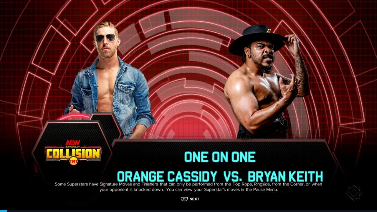 AEW Collision Orange Cassidy vs Bryan Keith Continental Contender’s ...