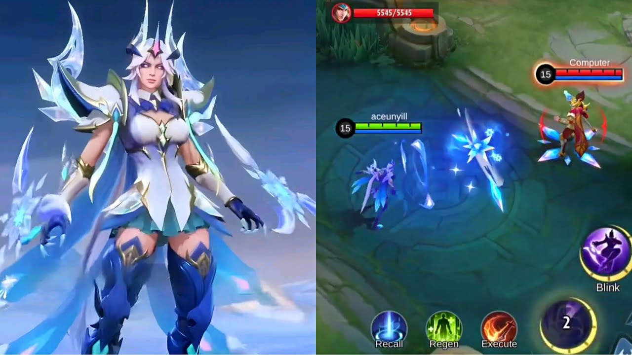 Karrie New Ice Talon Epic Skin Gameplay Mlbb Youtube
