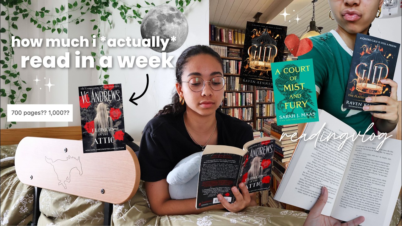 how much i *realistically* read in a week 📌 (& suffering through a ...