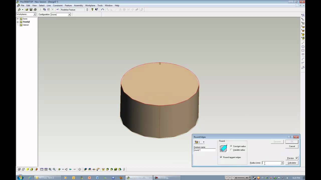 PTC Pro/DESKTOP Drawing Part 1 - YouTube