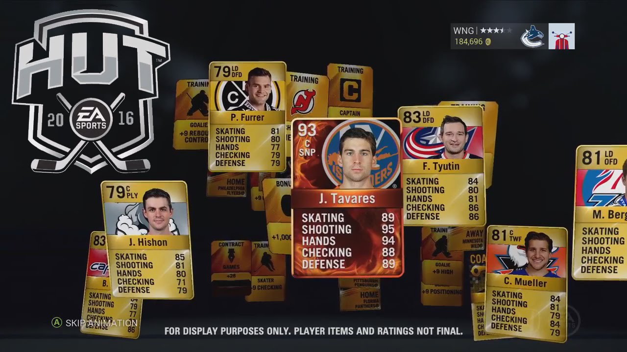 NHL 16 HUT FEATURES! "New Cards, Players, Pack Opening, and more ...