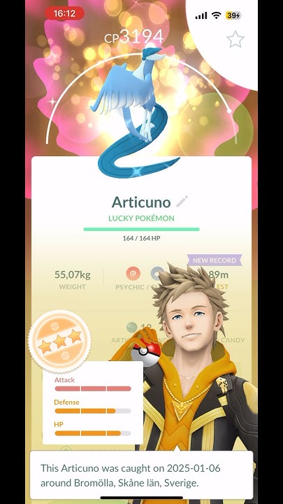 Getting Shiny lucky galarian Articuno #pokemon #pokemongo #shinypokemon - YouTube