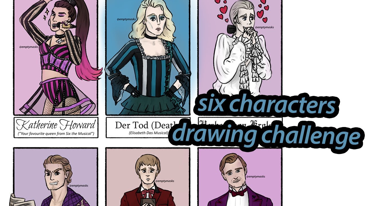 Six Character Drawing Requests | Speedpaint - YouTube