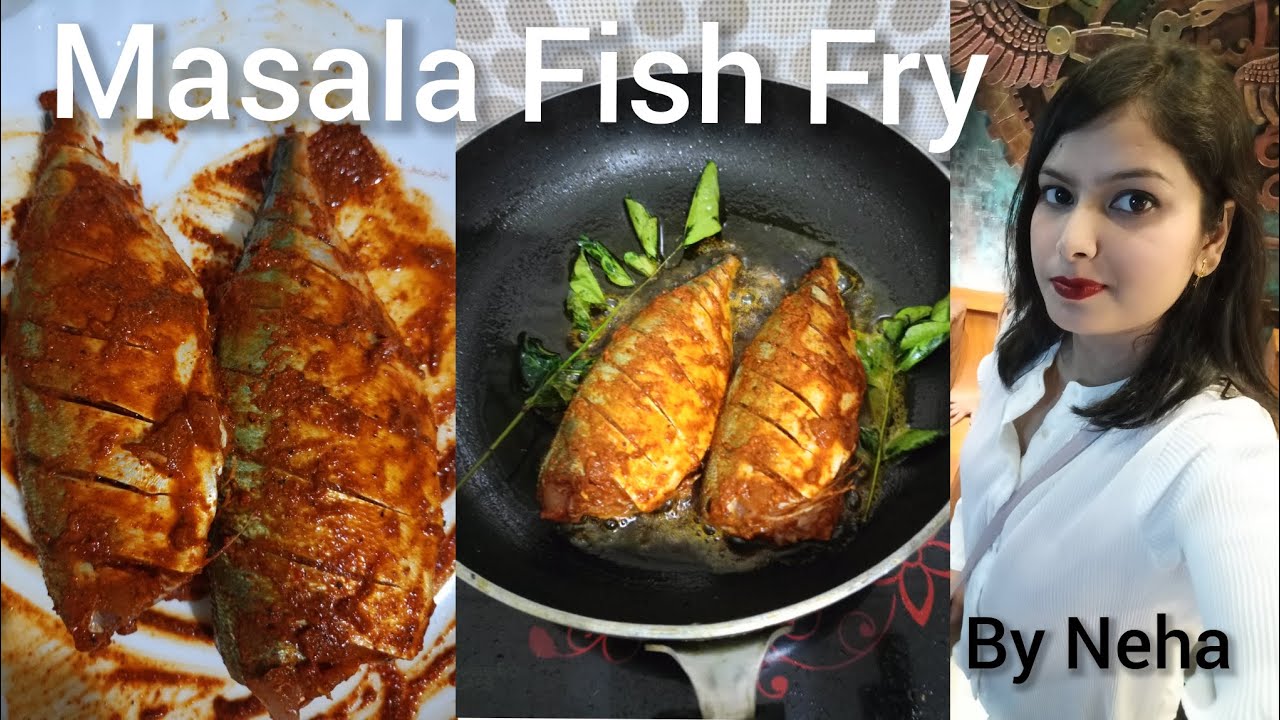 #Masala Fish Fry Recipe# Kerala style full Fish fry# Ayala fish# in ...