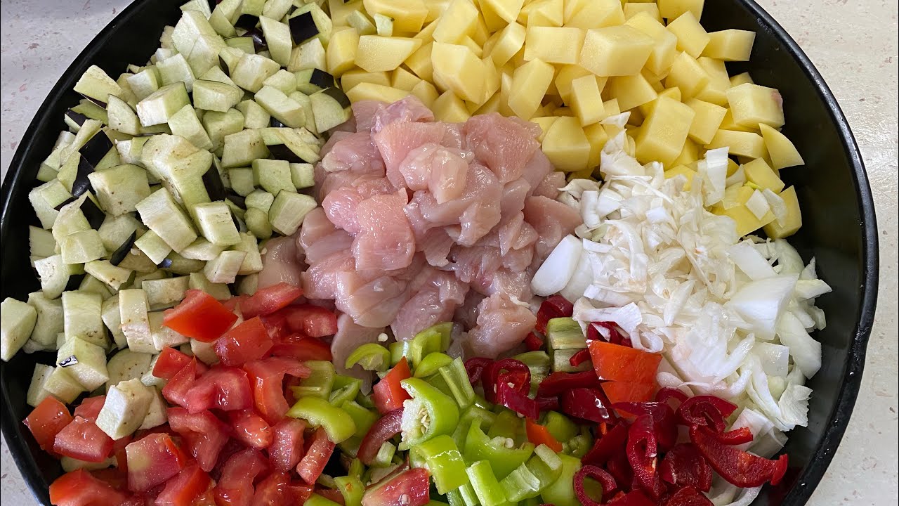 Fırında Sebzeli Tavuk - YouTube