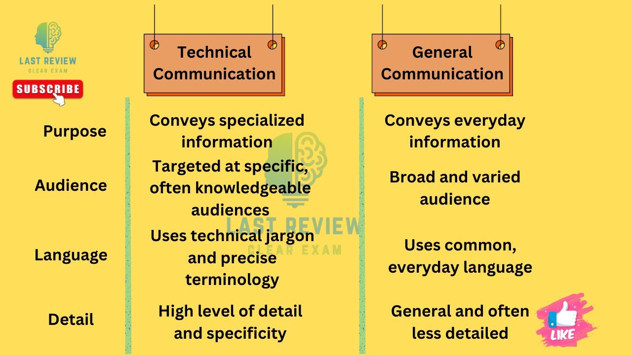 Difference Between Technical Communication Vs General Communication ...