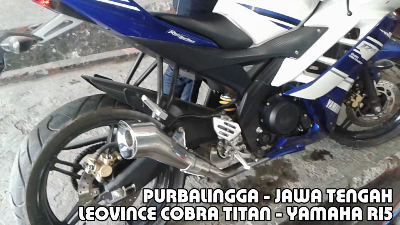 Knalpot Yamaha R15 full system Leovince Cobra Titan - YouTube