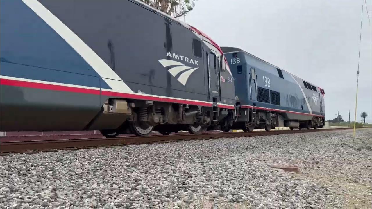 Amtrak 784, Amtrak 14 & LOF67 at high speed Enjoy - YouTube
