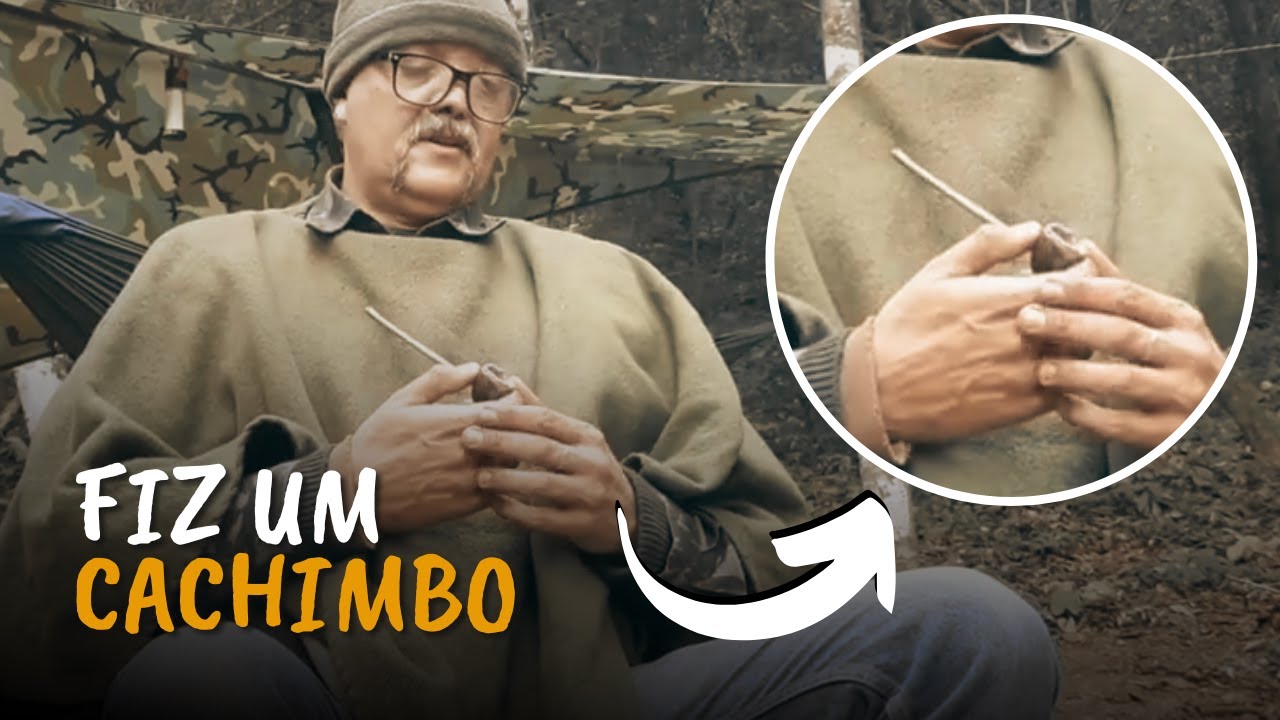 Como fazer um CACHIMBO mateiro usando apenas um CANIVETE - YouTube