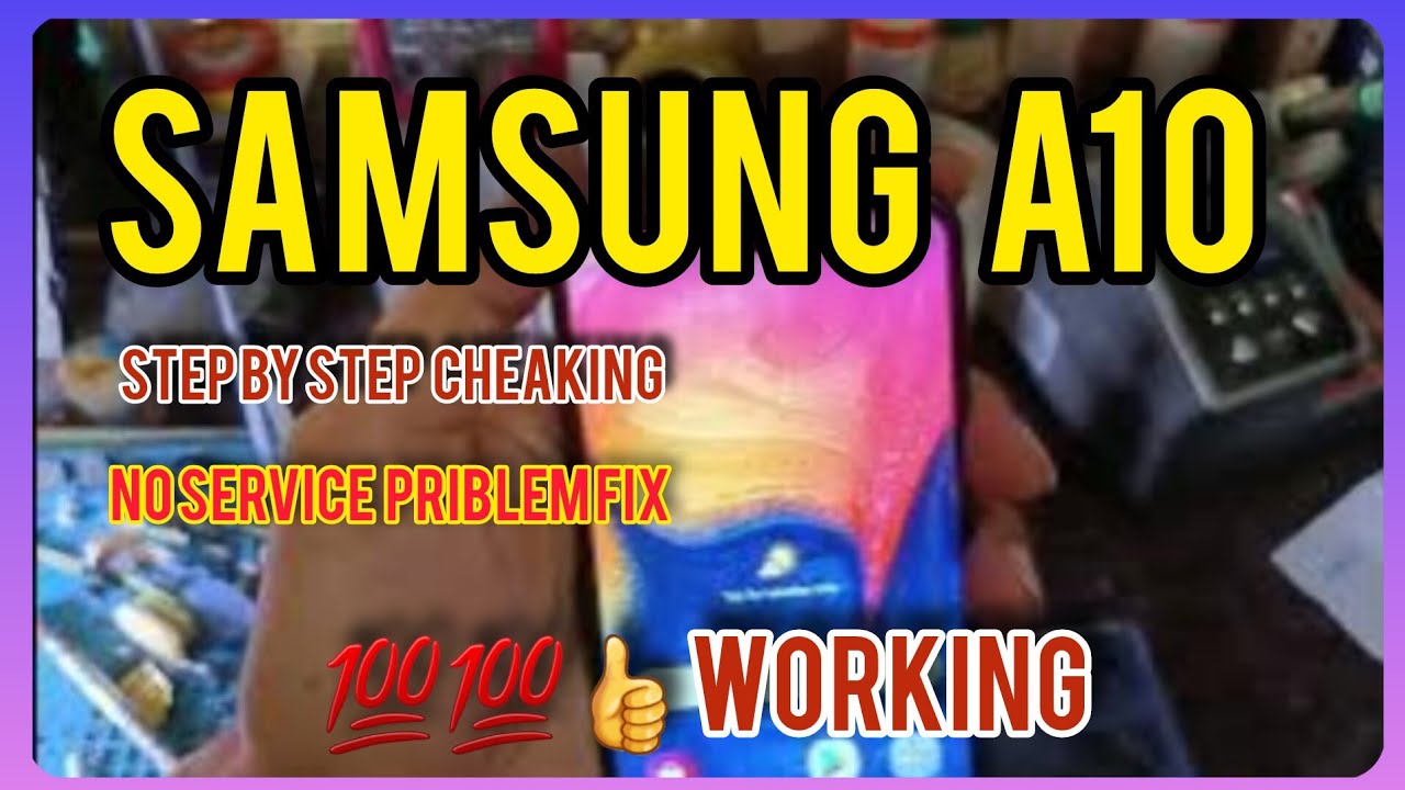 Samsung A10 no service mipi failed fix done #mobilerepairing - YouTube