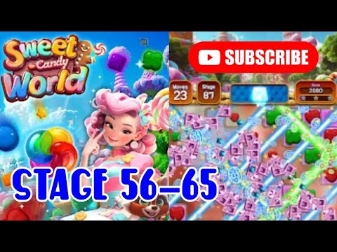 Sweet Candy World | Stage 56-65 [guide] - YouTube