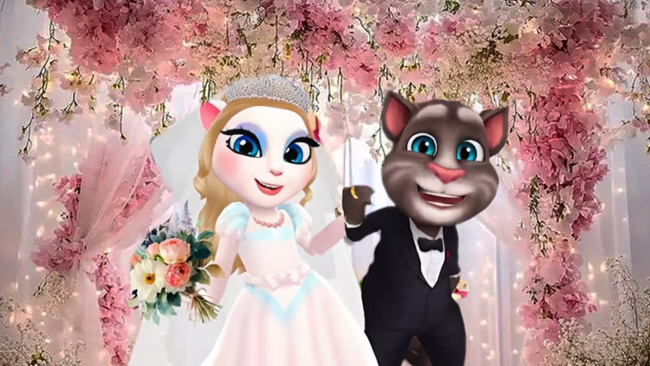 My talking Angela 2 👰‍♂️ and my talking tom 🤵‍♂️ wedding💍 | Romantic ...