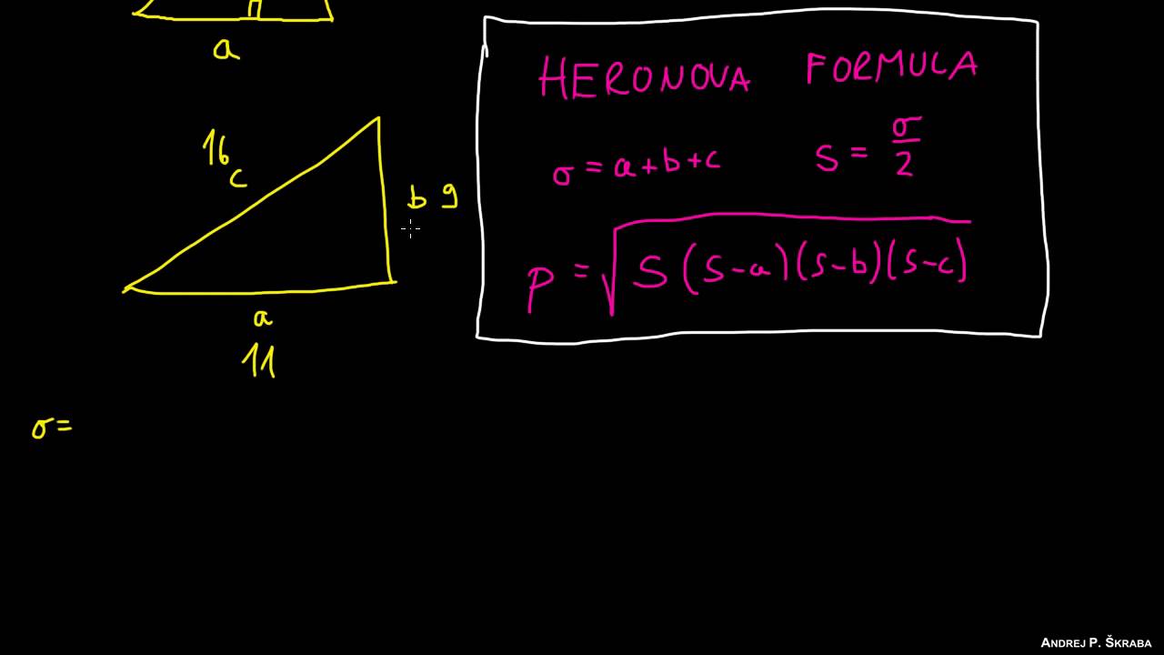 Heronova formula - YouTube