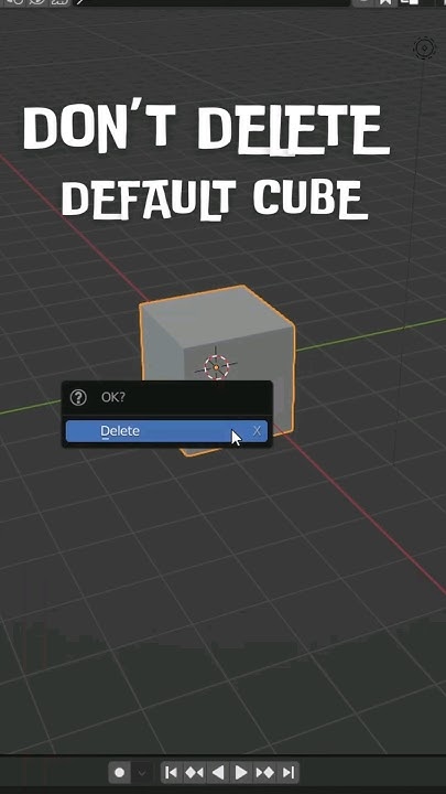Don't delete DEFAULT CUBE ️ ️ - YouTube